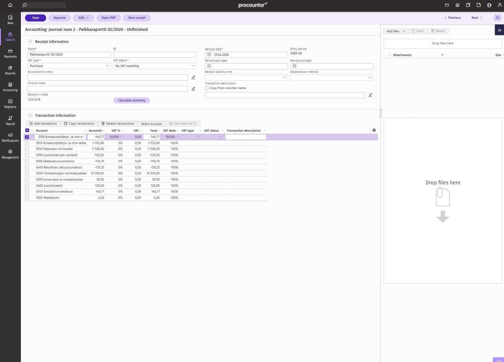 Enabling and using the Palkkaus.fi payroll service – Procountor Solo